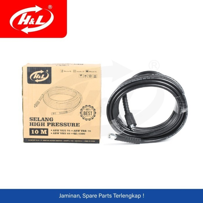 Jual H&L/HL Selang Jet Cleaner VGS/VBB 70/QL 1200/QL1200 - 20 Meter/M ...