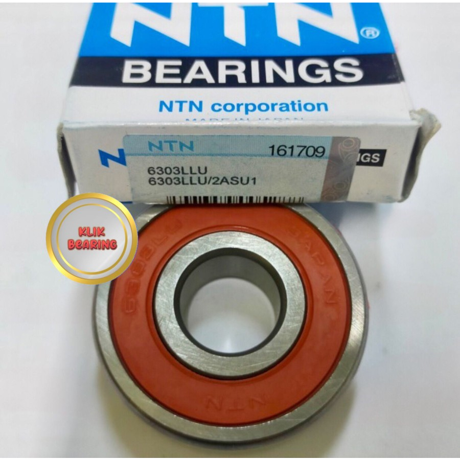 Jual Bearing 6303 RS Laher 6303 2RS 6303LLU Tutup Karet (ID 17mm, OD ...