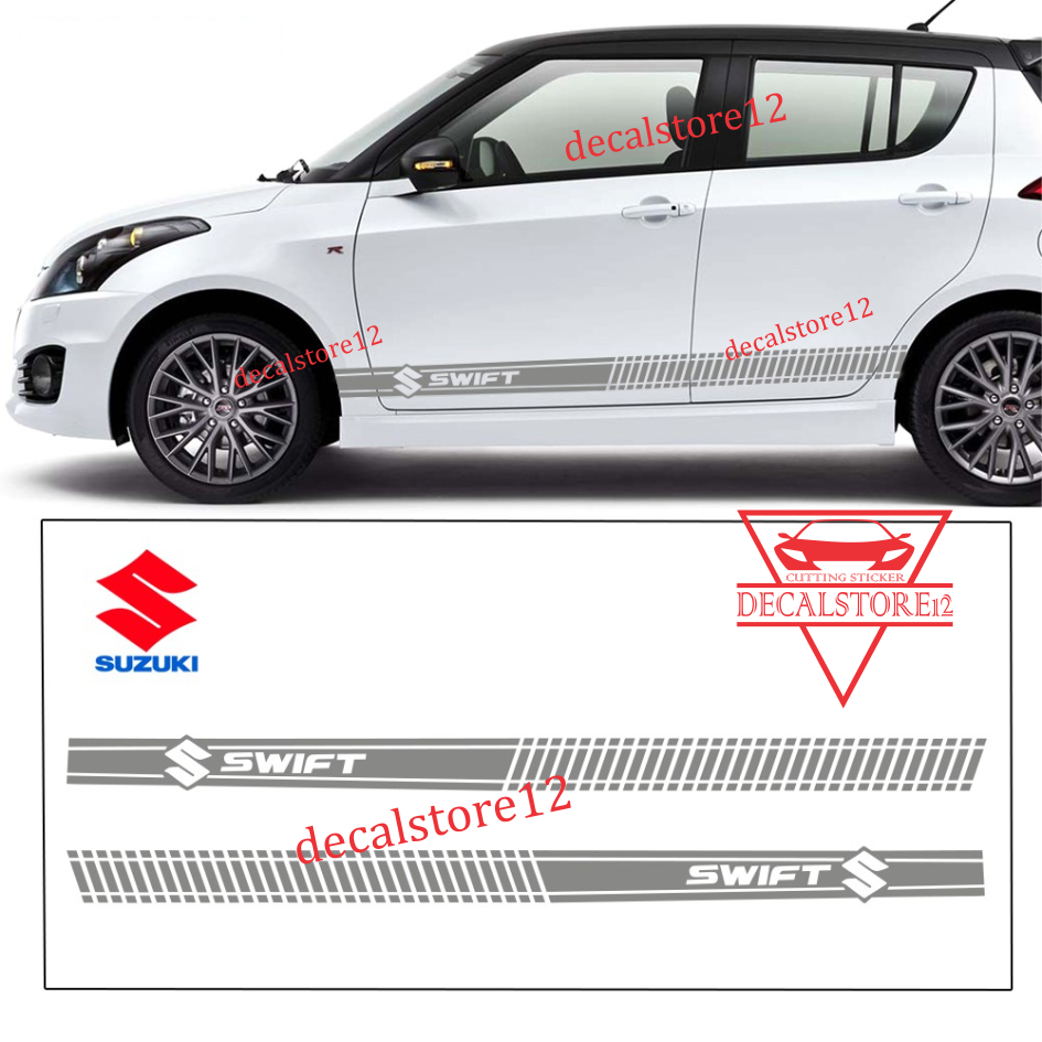 Jual stiker sticker mobil suzuki stiker list stripe bodi samping mobil ...