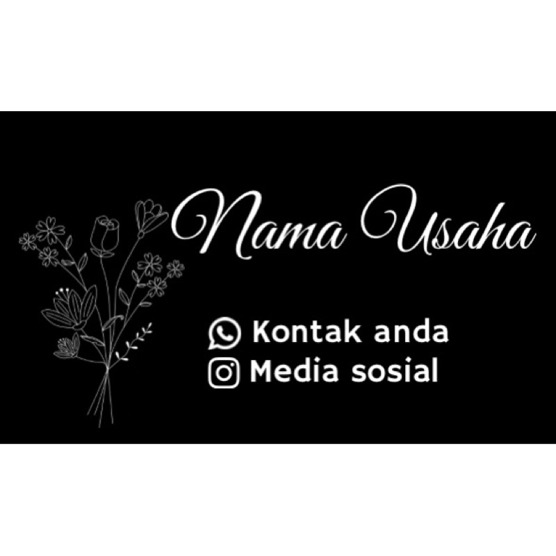 Jual Sticker Usaha Bunga / Sticker Bouquet Bunga / Sticker Label ...