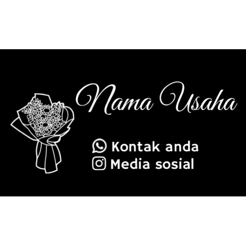 Jual Sticker Usaha Bunga / Sticker Bouquet Bunga / Sticker Label ...