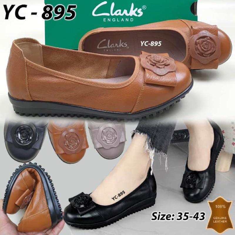 Jual Clarks yc 895 logo Rose flowers flat Shopee Indonesia