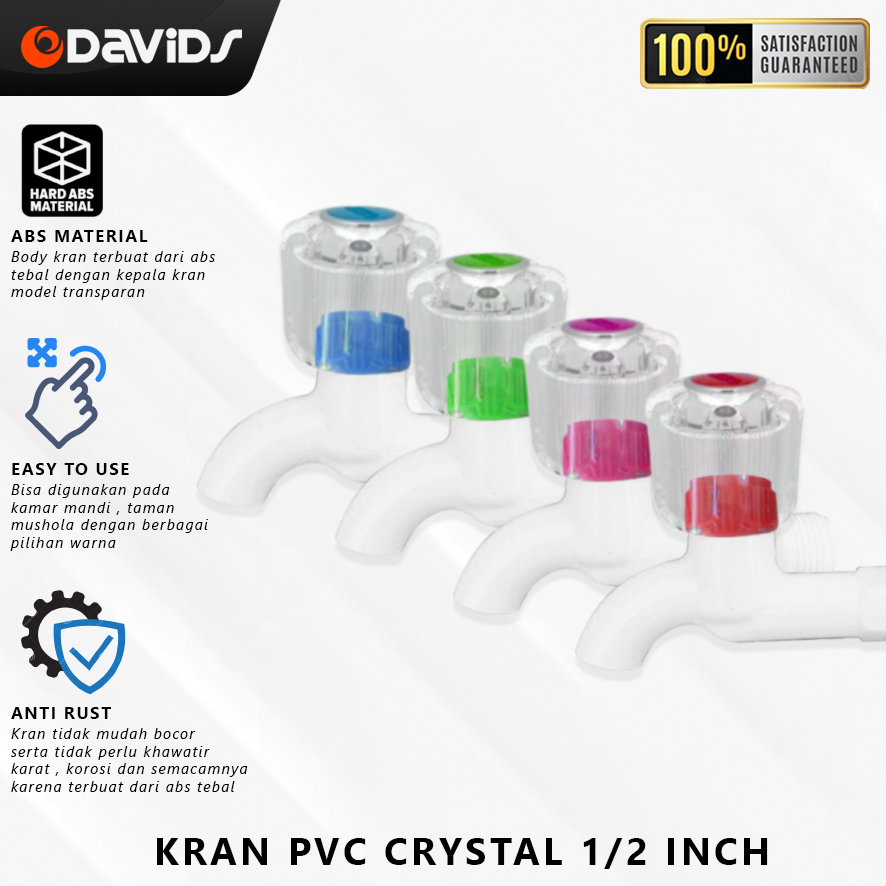 Jual Kran Air Plastik Keran Kamar Mandi Tembok Kristal Oreste | Shopee ...