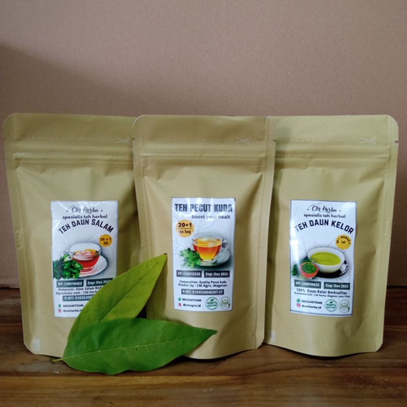 Jual HEMAT 25K- Paket Teh Imunitas (Teh kelor, Teh pecut kuda, Teh ...