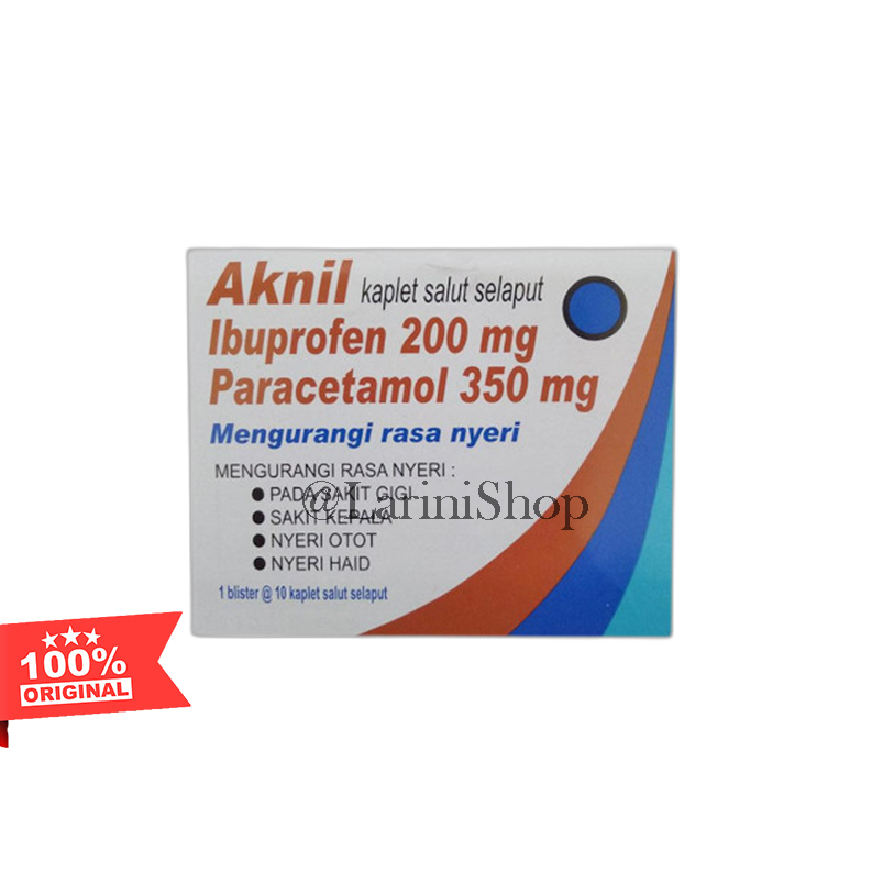 Jual AKNIL 10 TABLET (HARGA PER BOX) OBAT SAKIT KEPALA, MIGREN, NYERI ...