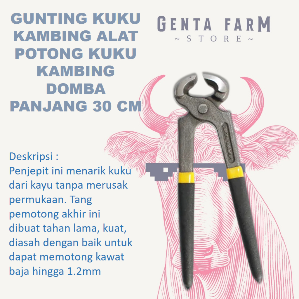 Jual Gunting Kuku Kambing Alat Potong Kuku Kambing Domba Panjang 30cm ...