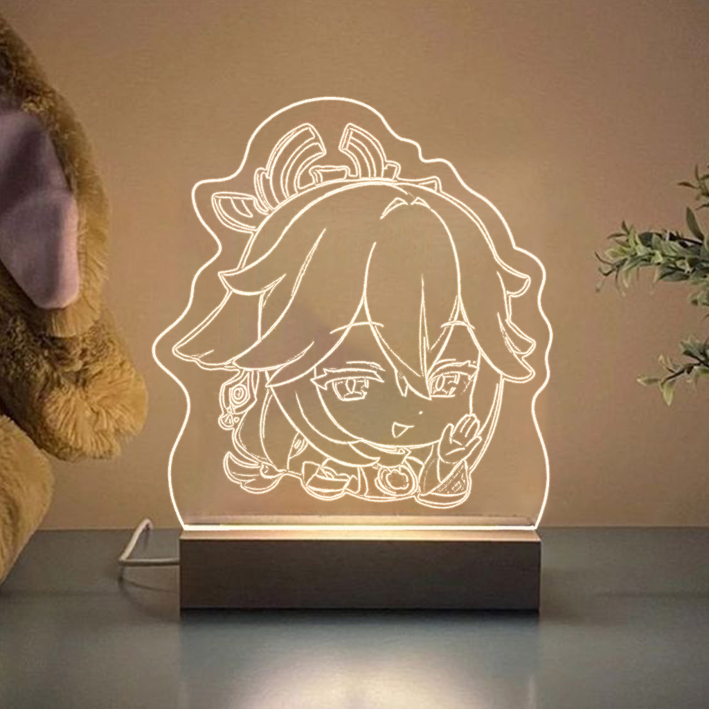 Jual Lampu Hias Lampu Tidur Akrilik LED / Standing Lamp Acrylic LED ...