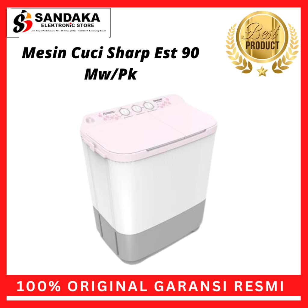 Jual Sharp Mesin Cuci Est 90 Mw/Pk 2 Tabung 8 Kg | Shopee Indonesia