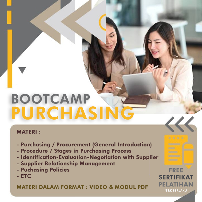 Jual Materi Pelatihan / Training / Bootcamp Purchasing Procurement FREE SERTIFIKAT PELATIHAN ...