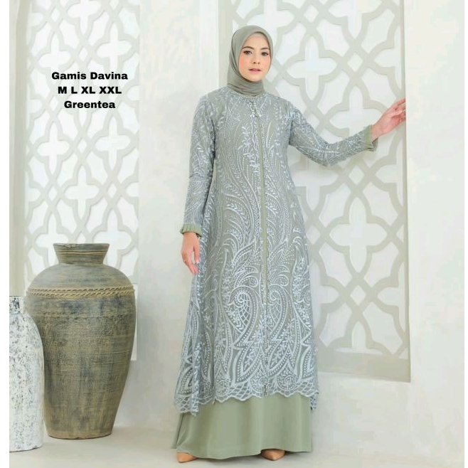 Jual GAMIS TILE DAVINA PREMIUM/ GAMIS/ GAMIS TERBARU/ GAMIS PESTA ...