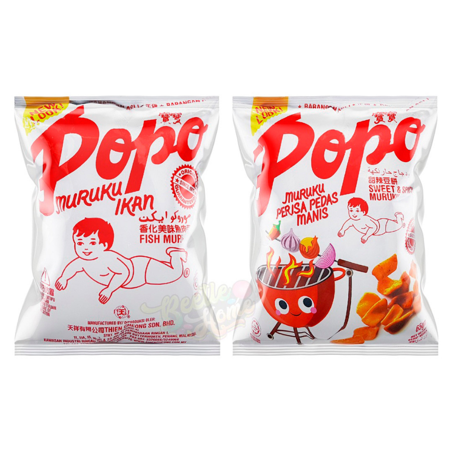 Jual Popo Muruku Ikan Fish Snack Popo Original / Sweet Spicy Popo Otak ...