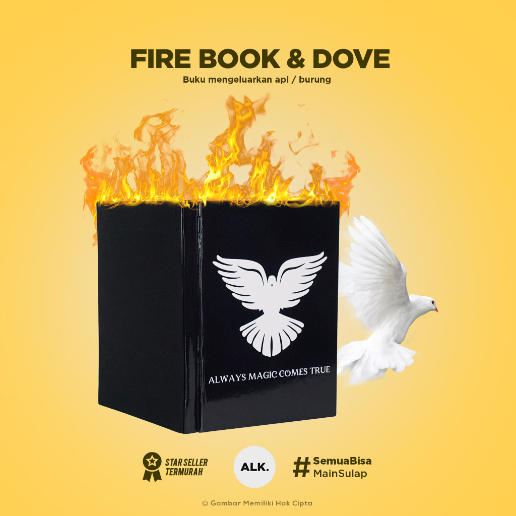 Jual Dove and Fire Book - Buku keluar api - buku keluar burung - buku ...