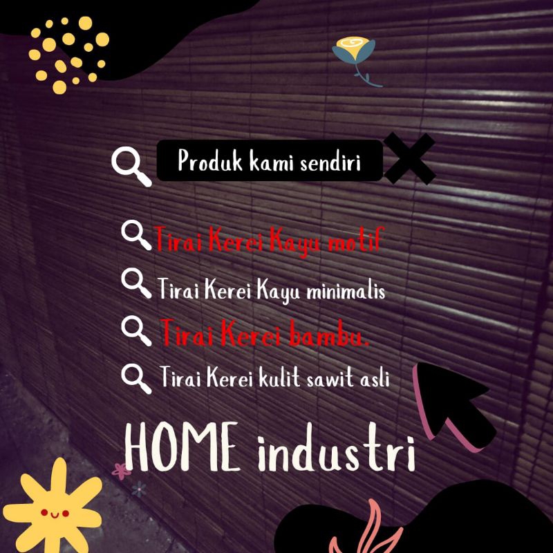 Jual Tirai Promo Kerei Gulung Lengkap Tali Katrol | Shopee Indonesia