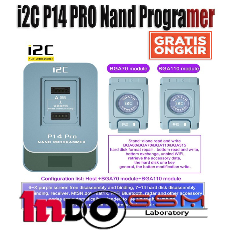 Jual i2C P14 PRO Nand Programer Programmer 6S-13 Pro Max 6S-14 Pro Max 6S-15 Pro Max | Shopee ...