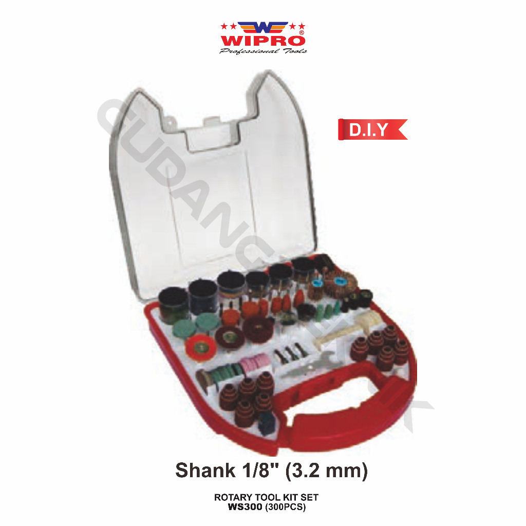 Jual Rotary Tools Set 300pcs WIPRO WS-300 / Mata Mini Grinder 1 SET ...