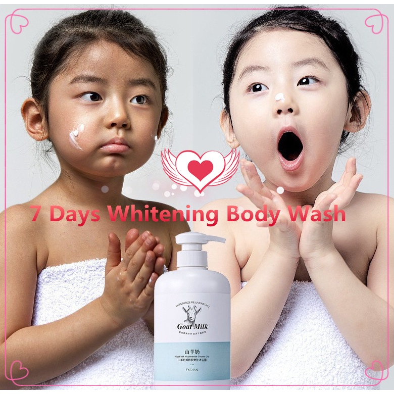 Jual 【COD】pemutih badan Pemutih Goat milk shower gel Whitening Sabun ...
