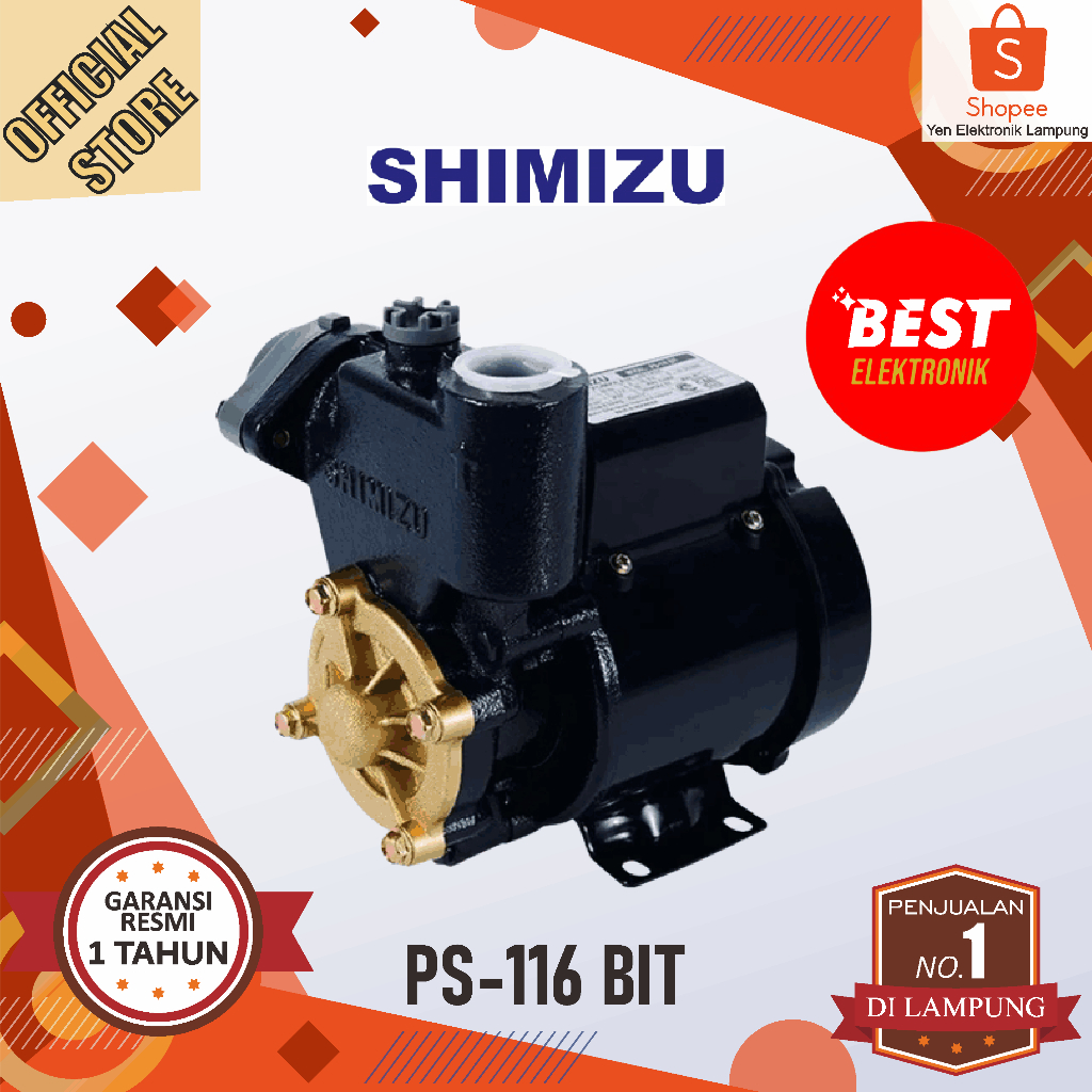 Jual Pompa Air SHIMIZU PS 116 BIT Sumur Dangkal 9 Meter | Shopee Indonesia