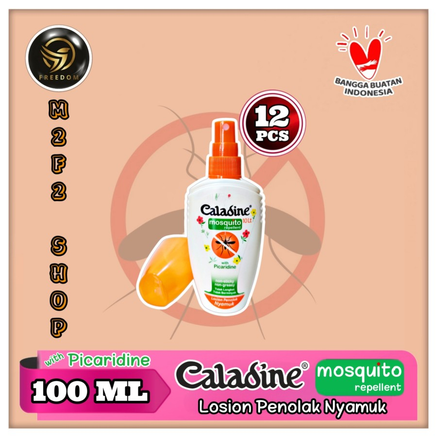 Jual Lotion Caladine Mosquito Spray Anti Nyamuk Repellent - 100 ml (Kemasan 12 Pcs) | Shopee ...