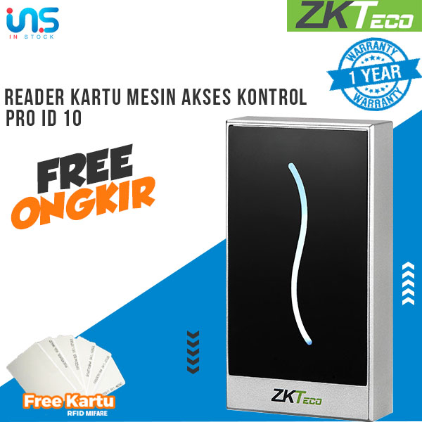 Jual Reader Akses Kontrol Kartu RFID ZKTECO PROID 10 GARANSI RESMI ...