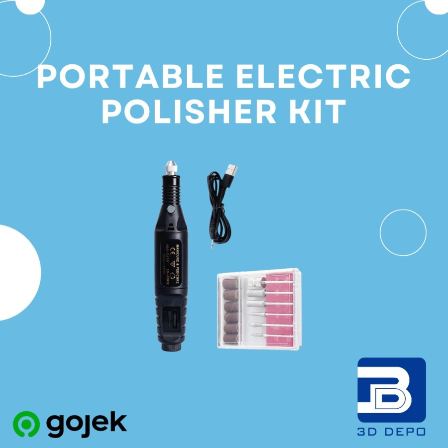 Jual Portable Electric Polisher Drills Kit Machine for Polishing 3D ...
