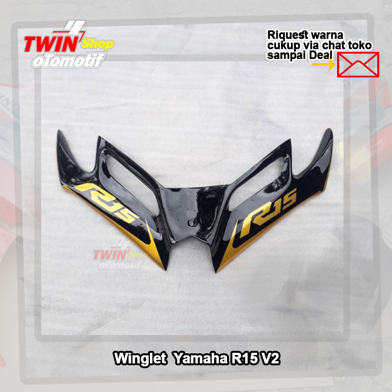 Jual Winglet R15 V2 Winglet buat yamaha R15 old yamaha R15 V2 | Shopee ...