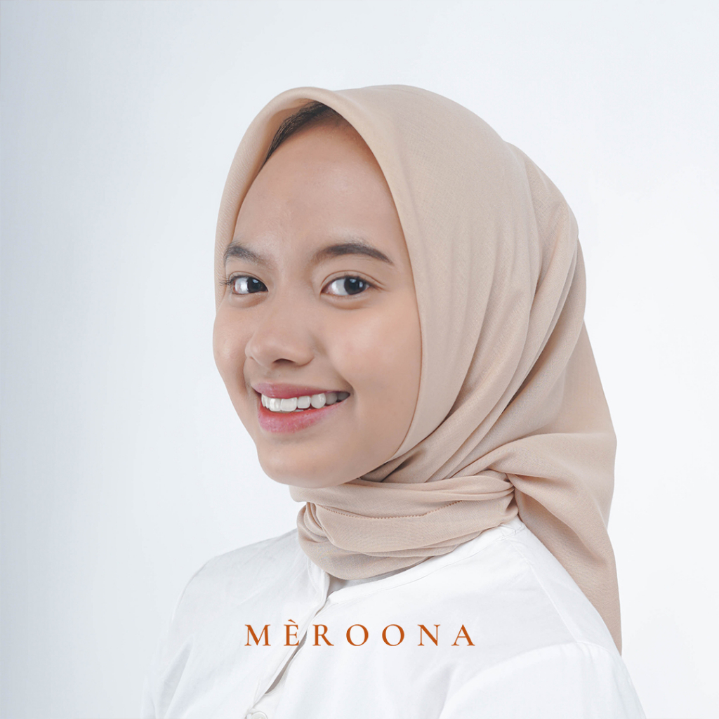 Jual Nude {Cyra Series} Meroona Hijab - Paris Premium Segiempat | Shopee Indonesia