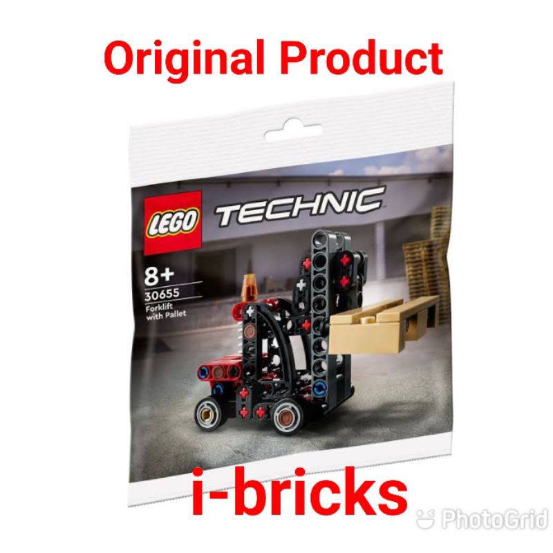 Jual Lego Polybag Technic 30655 Forklift with Pallet | Shopee Indonesia