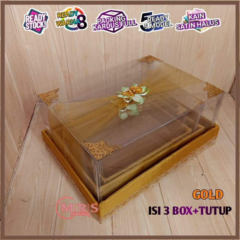 Jual Box Kotak Seserahan Set Isi 3 Tempat Hantaran Pernikahan Termurah ...