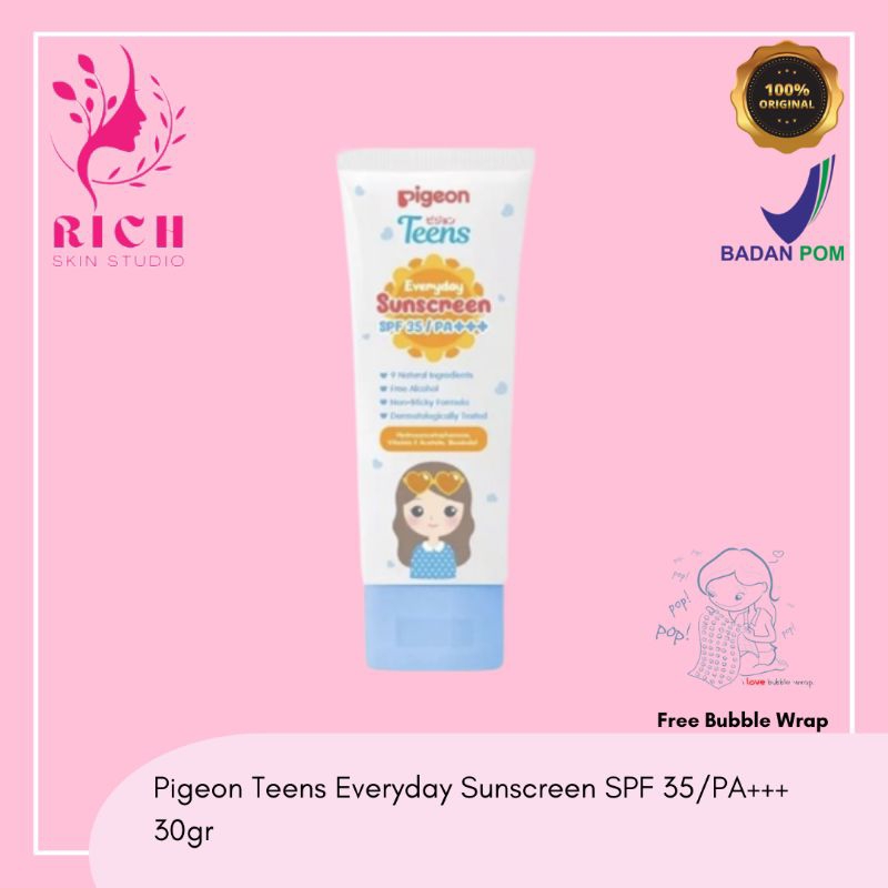 Jual PIGEON TEENS EVERYDAY SUNSCREEN SPF 35/PA+++ 30ML | Shopee Indonesia