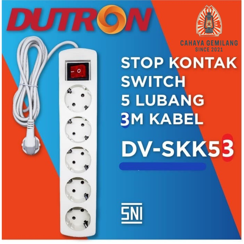 Jual STOP KONTAK + KABEL 5 LUBANG 3 METER 3M COLOKAN LISTRIK STOP KONTAK | Shopee Indonesia