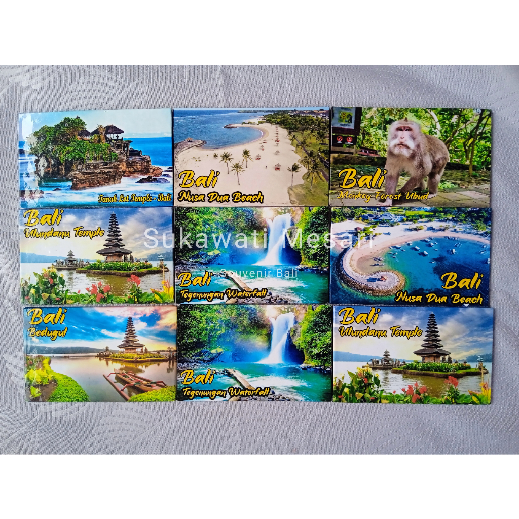 Jual Fridge Magnet Tempelan Kulkas Pin Print Flexi Alam Bali Souvenir ...