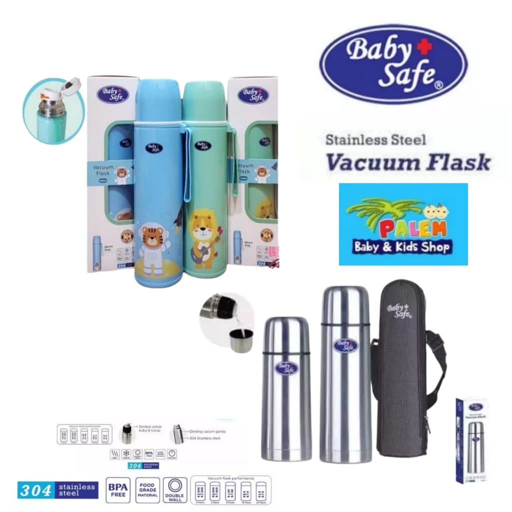 Jual Baby Safe 500 ml Stainless Steel Vacuum Flask Termos Air Thermos ...
