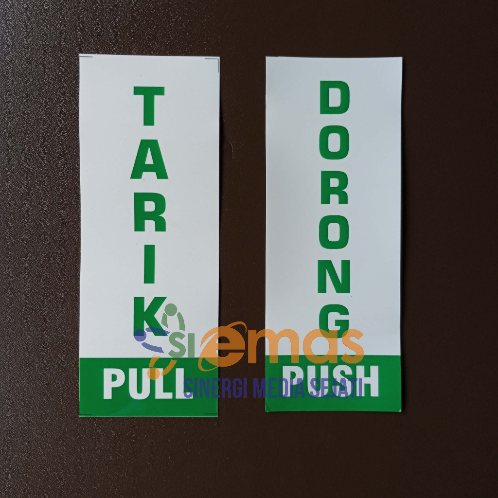 Jual Stiker Pintu Tarik Dorong Putih | Stiker Pintu | Sticker Dorong ...