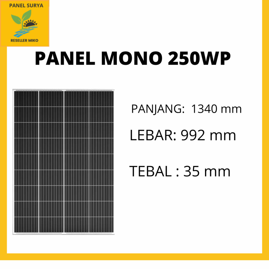 Jual Panel Surya Poly 250WP 260WP atau Solar Panel 250 WP 260 WP ...