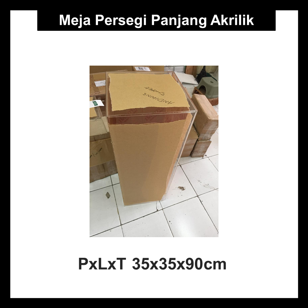 Jual Meja Persegi Panjang Akrilik PxLxT 35x35x90cm | Shopee Indonesia