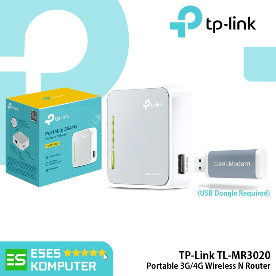 Jual Router TP-Link TL-MR3020 3G/4G Portable 300Mbps Wireless N Router ...