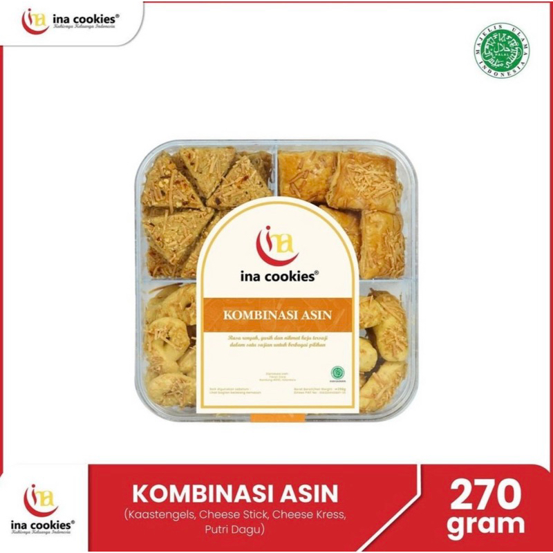 Jual Ina Cookies Kue Kering Premium Kombinasi Asin | Shopee Indonesia