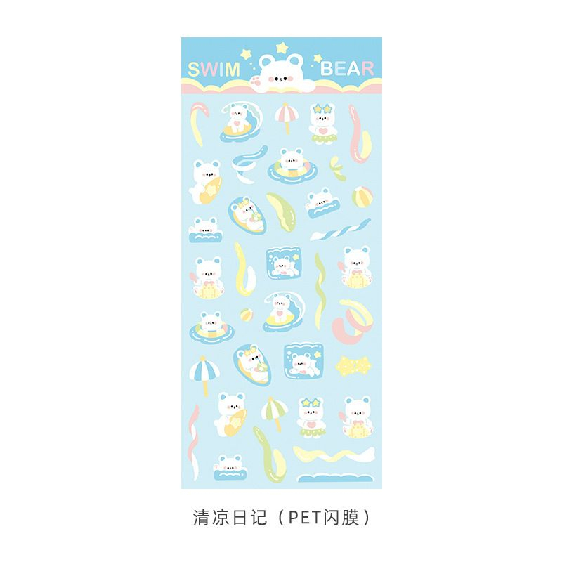 Jual Cute Animal Deco Sticker / Stiker Bujo Motif Hewan Lucu / Bullet ...