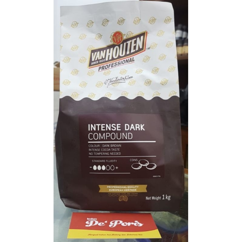 Jual Van Houten Intense Dark Compound Coin 1kg | Shopee Indonesia
