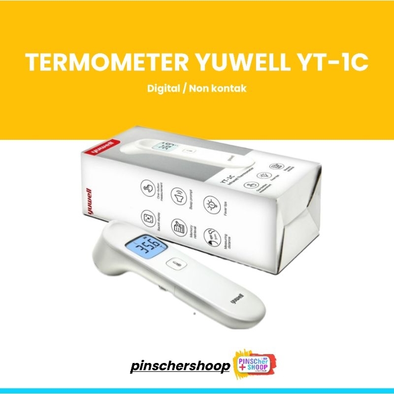 Jual Yuwell Termometer Digital YT 1C Forehead Thermometer Non Kontak ...