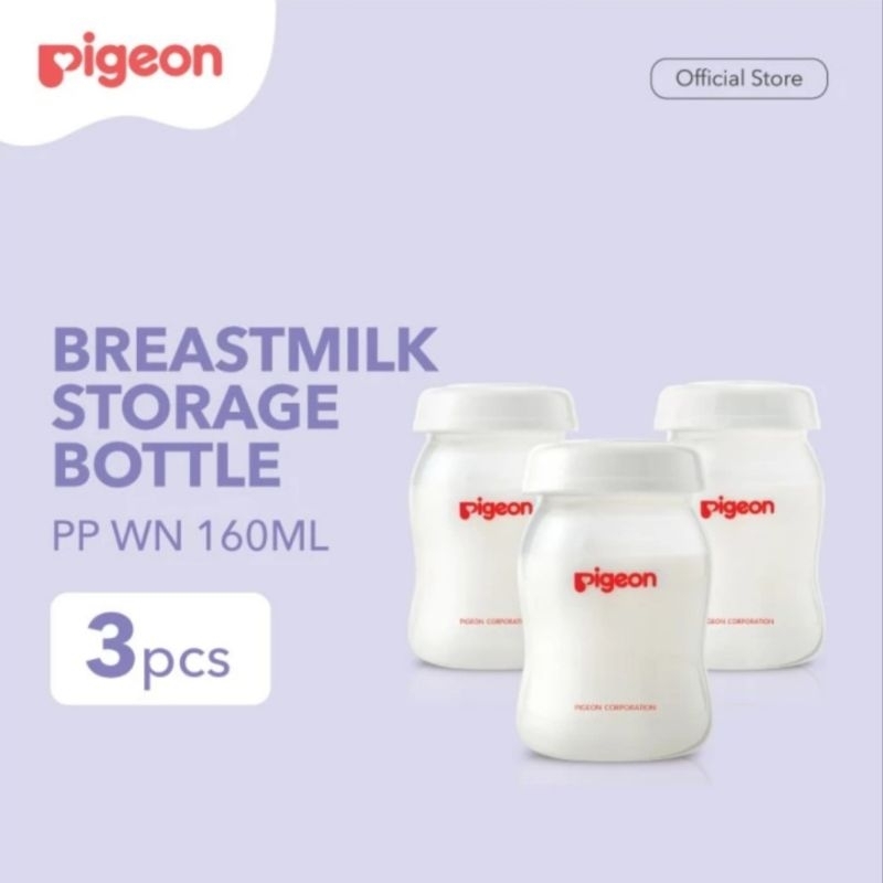Jual Botol ASIP Asi Penyimpan Asi Pigeon Storage Bottle isi 3 / Pigeon Breastmilk Storage Wide ...