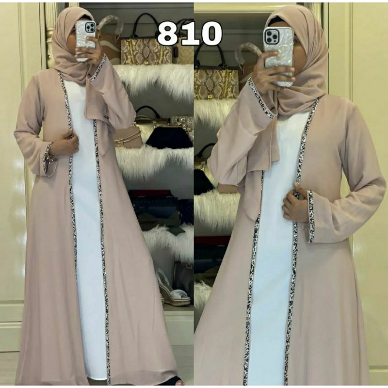 Jual New Abaya Outer saudi abaya Dubai 1set Pasmina abaya turki dubai ...