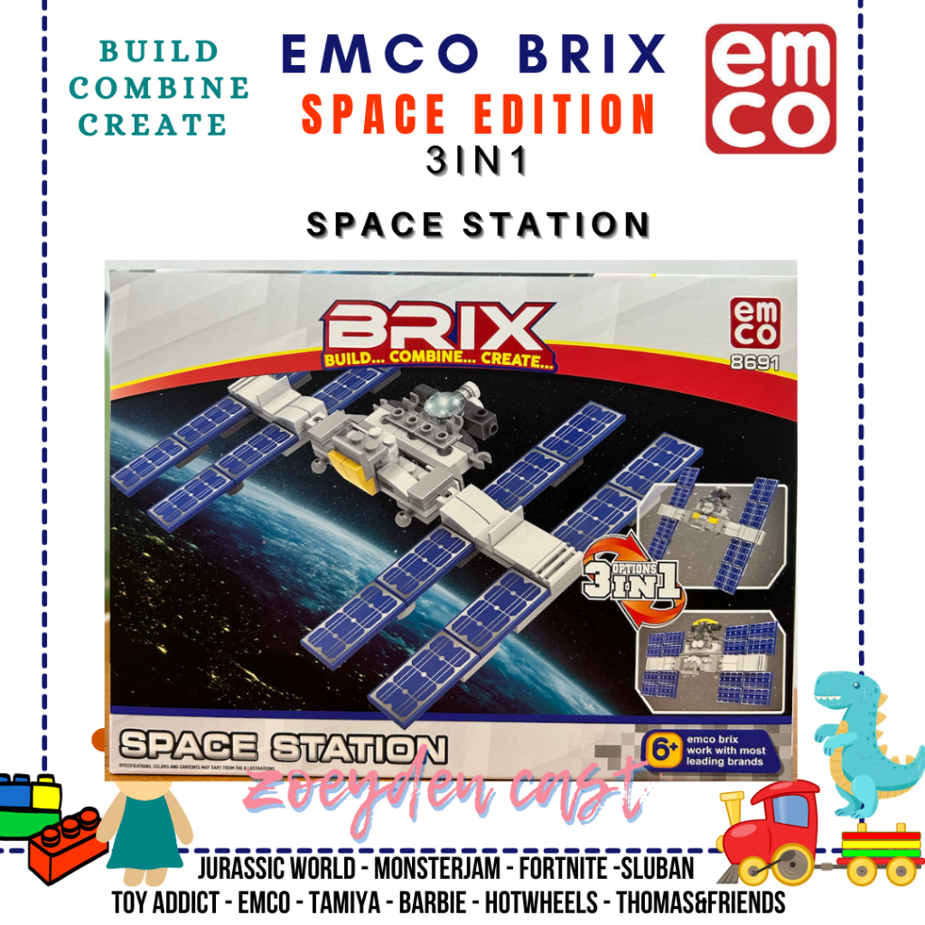 Jual EMCO BRIX SPACE STATION 3IN1MAINAN EDUKATIF HARGA SATUAN | Shopee ...