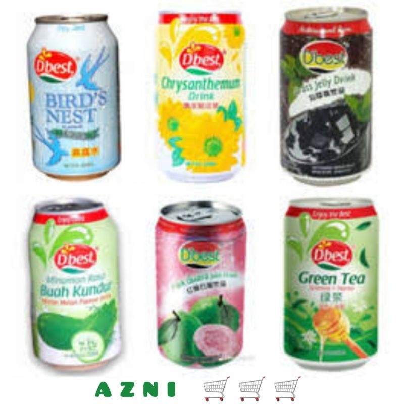 Jual DBEST MINUMAN KALENG 1 DUS 24 PCS 320 Ml - SARANG BURUNG/ CINCAU ...