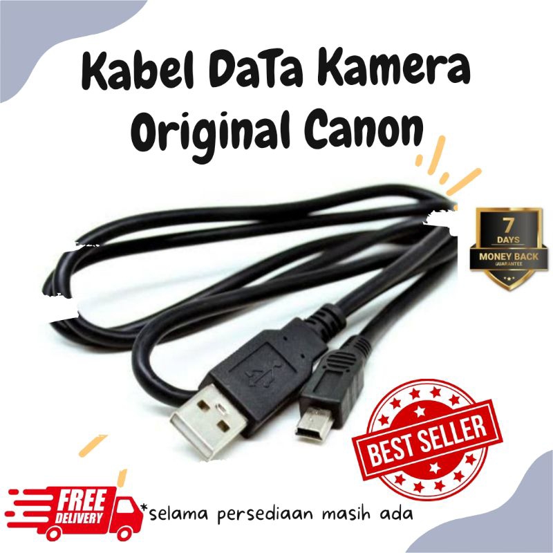 Jual Kabel Data Kamera Canon Original Canon Bagus Dan Garansi + Bonus ...