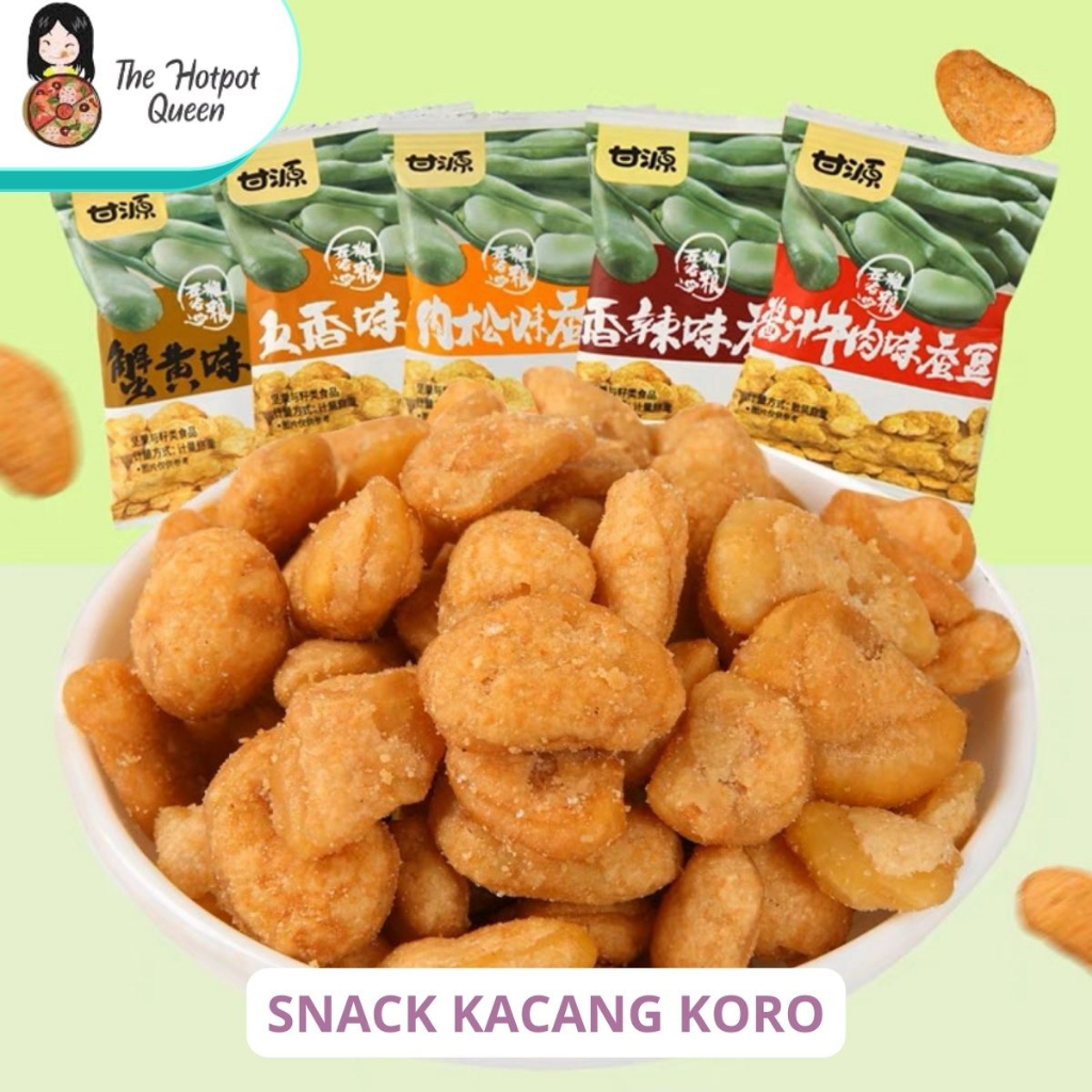 Jual Gan Yuan Snack Kacang Koro / Crab Roe Flavor Broad Beans 15g ...