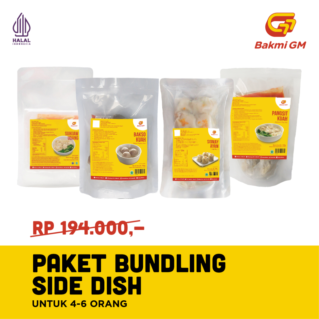 Jual Bakmi GM - Paket Bundling Side Dish Frozen | Shopee Indonesia