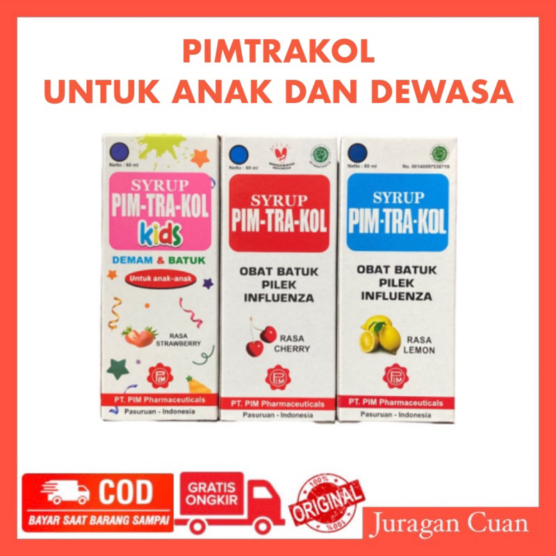 Jual PIMTRAKOL SIRUP OBAT BATUK PILEK 60 ml | Shopee Indonesia