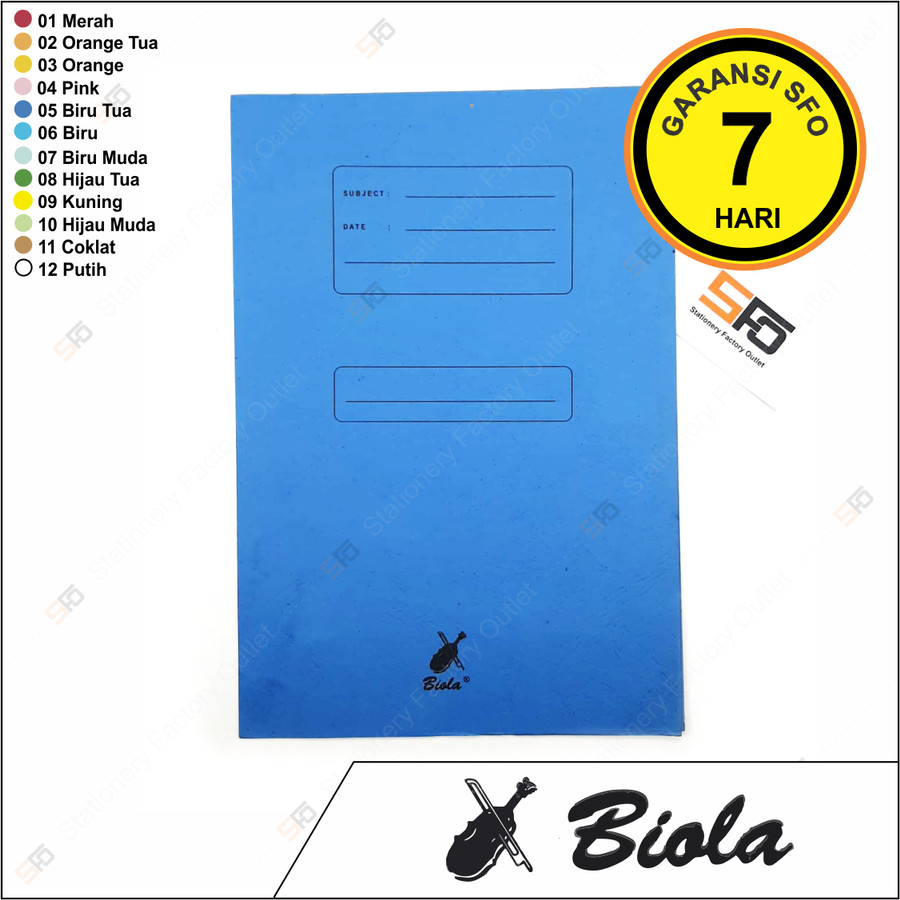 Jual Stof Map Biola 5002 - Map Kertas - SFO Semarang Official | Shopee ...