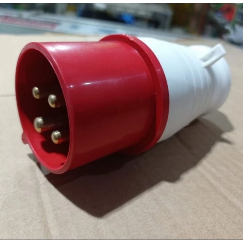 Jual Weather Proof Plug Industrial 4 Pin 32 Ampere Saklar 3 Phase ...